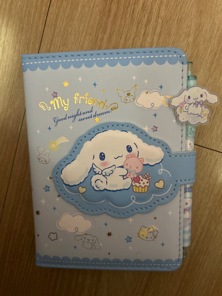 Sanrio Cinnamoroll Notebook with Pen, Hobbies & Toys, Books & Magazines ...
