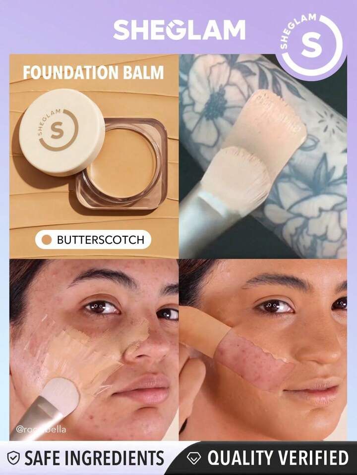 SHEGLAM Skinfluencer Full Coverage Foundation Balm - Butterscotch (23g ...