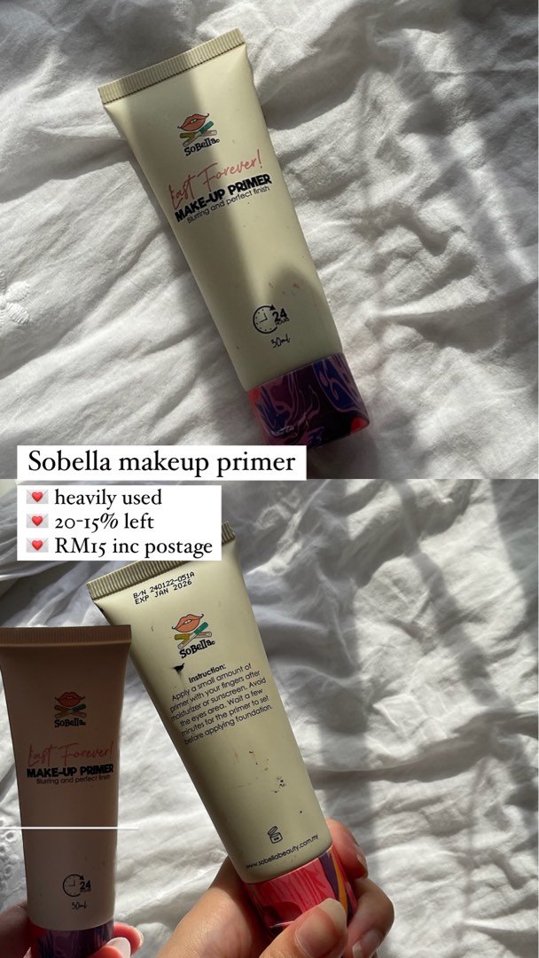 Sobella makeup primer, Beauty & Personal Care, Face, Makeup on Carousell