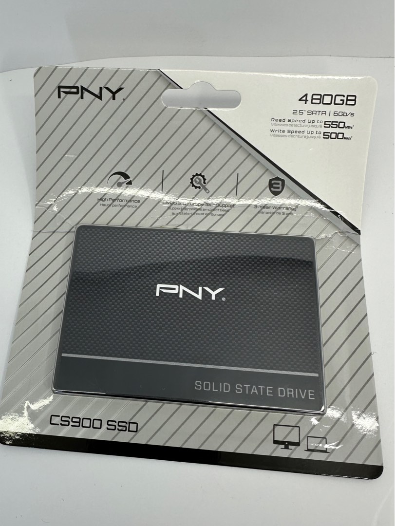 SSD 480gb PNY, Computers & Tech, Parts & Accessories, Hard Disks ...