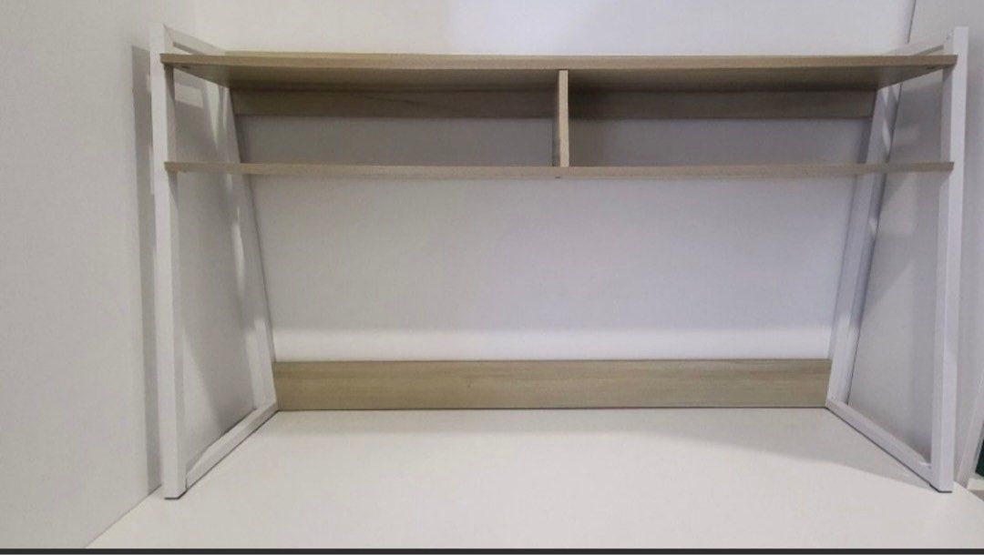 Study table with upper rack, Furniture & Home Living, Furniture, Tables ...