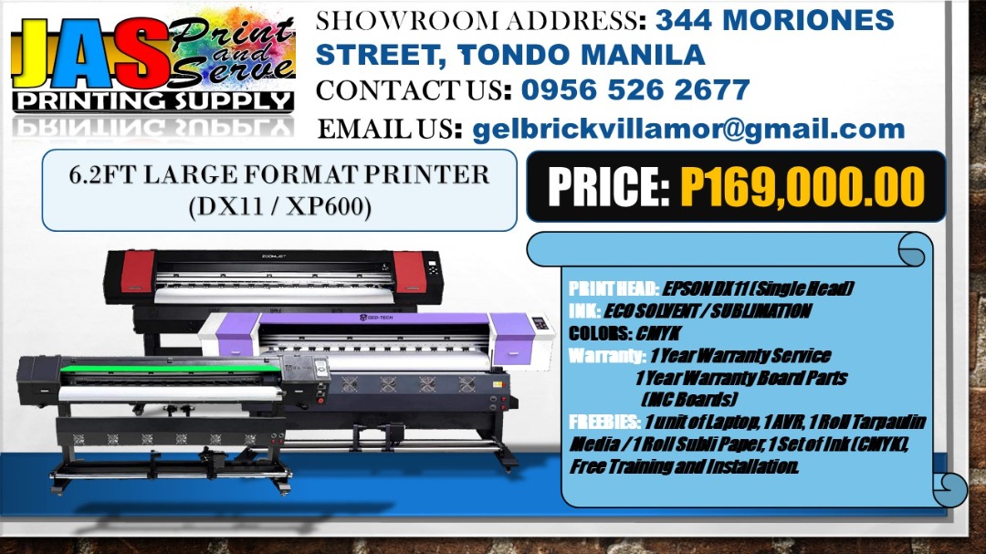TARPAULIN PRINTER MACHINE (6.2FT & 10.5FT), Computers & Tech, Printers ...