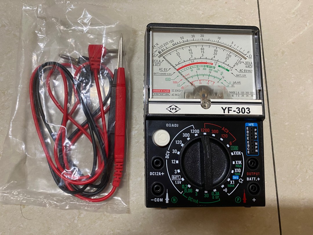 TENMARS 泰瑪斯 YF-303 指針式 三用電錶 萬用電表 電錶 指針電錶, 哩哩扣扣, 其他在旋轉拍賣