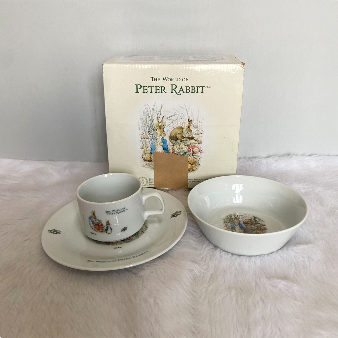 The World of Peter Rabbit x KFC Bowl Cup Saucer Set, Furniture & Home ...