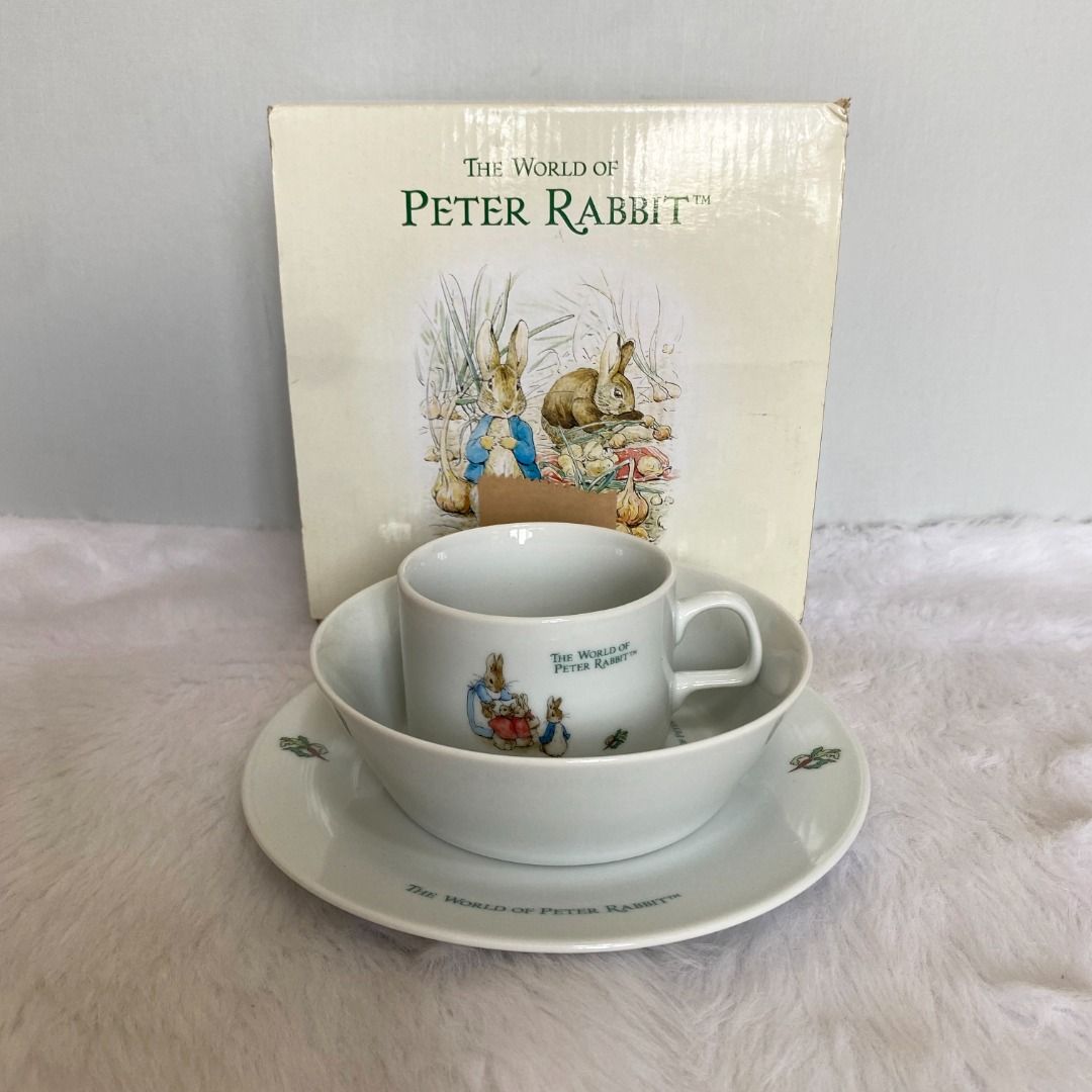 The World of Peter Rabbit x KFC Bowl Cup Saucer Set, Furniture & Home ...