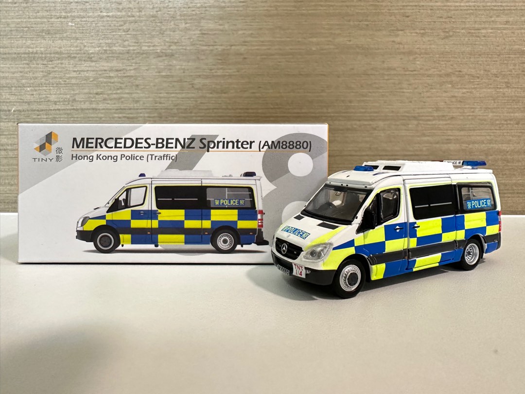 Tiny 城市 68 合金車仔 - 平治 Sprinter 交通部警車（矮頂）, 興趣及遊戲, 玩具 & 遊戲類 - Carousell