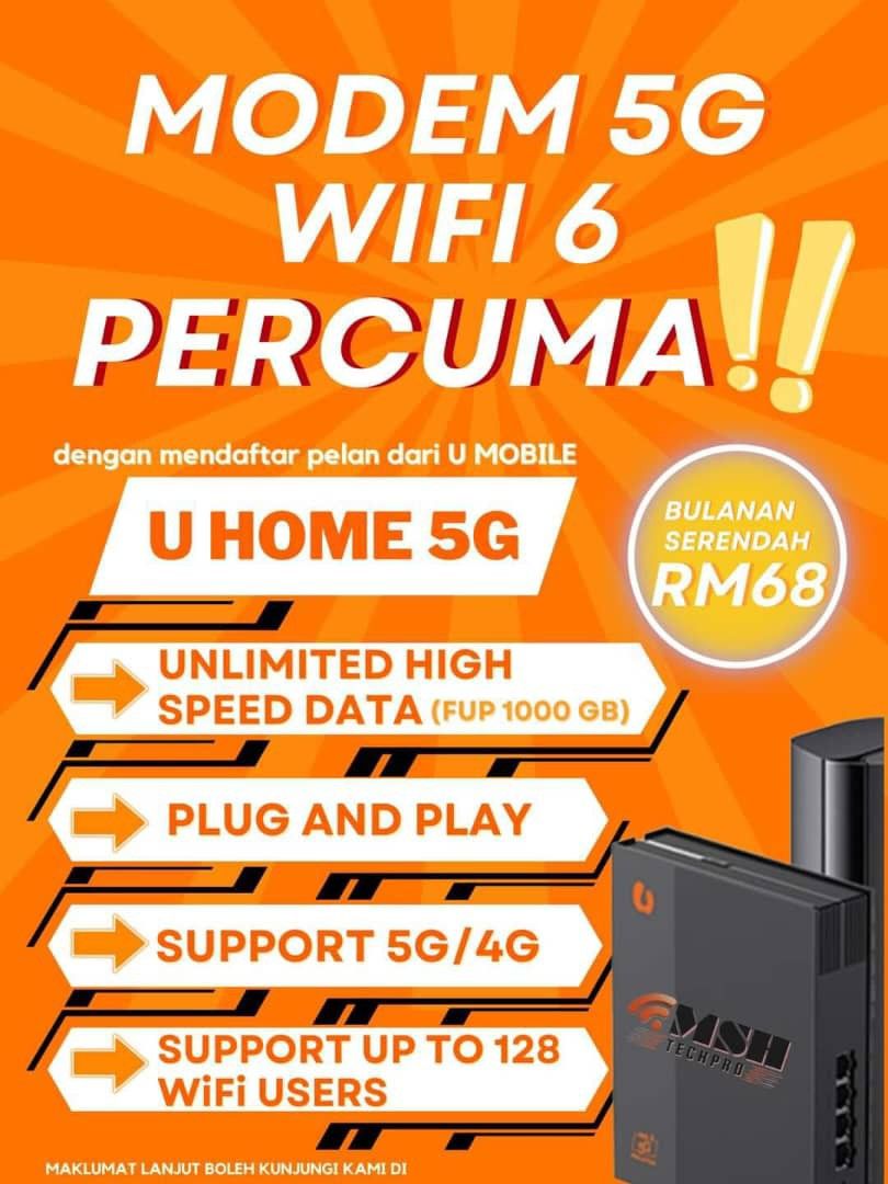 Uhome 5G Modem Router, TV & Home Appliances, Other Home Appliances on Carousell