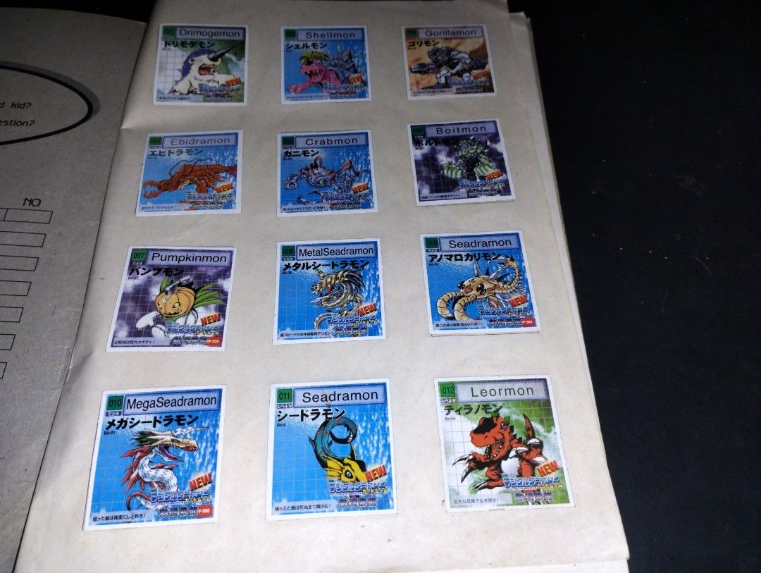 Vintage Childhood Digimon Sticker Book (Buku Sticker Digimon Vintage ...