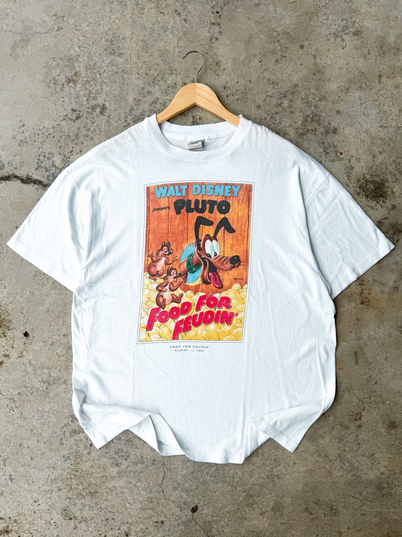 Vintage Disney Cartoon Pluto Tee, Men's Fashion, Tops & Sets, Tshirts ...