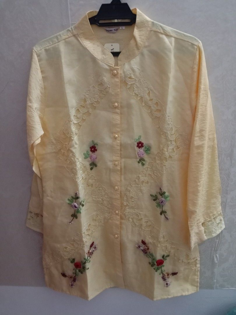 vogue silk collection / shimmer thai silk, Women's Fashion, Tops ...