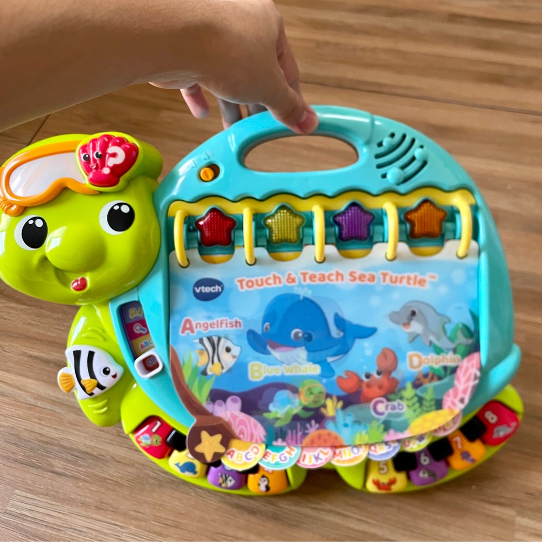 Vtech Touch & Teach Sea Turtle, Babies & Kids, Infant Playtime on Carousell