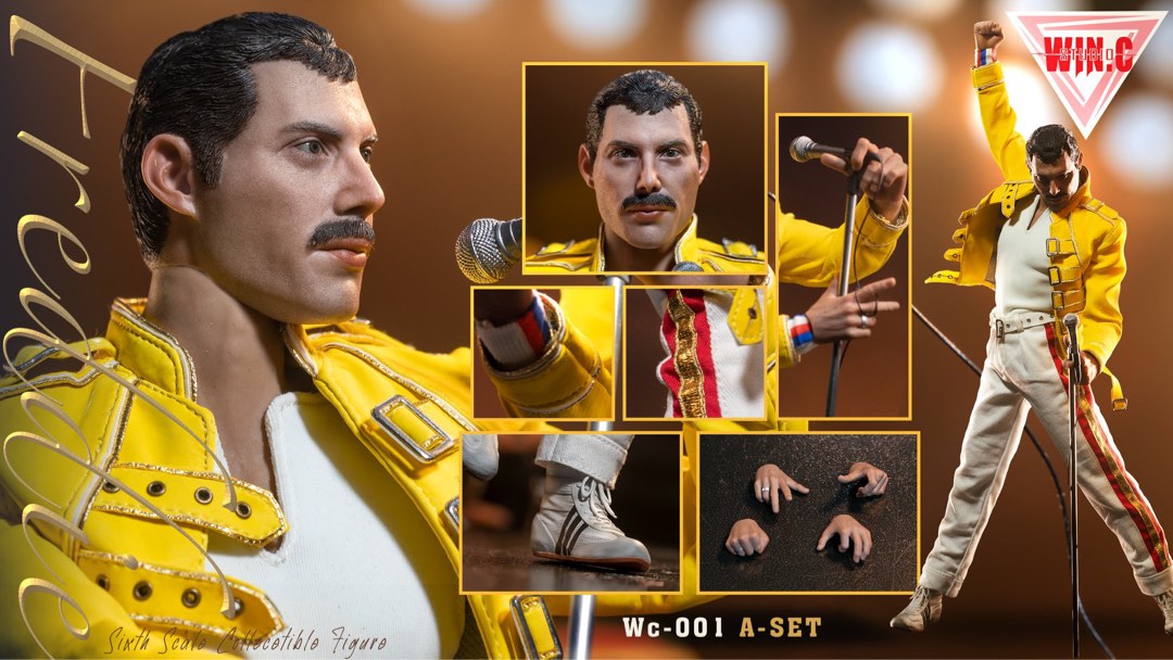 Win.C Studio 1/6 Freddie Mercury Figure Wembley, Hobbies & Toys, Toys ...