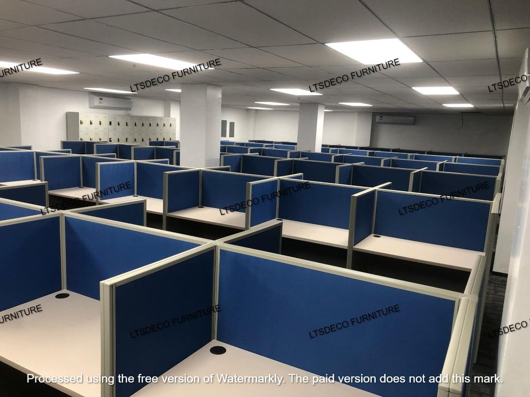 WIORKSTATION CALL CENTER TABLES OFFICE PARTITIONS, Furniture & Home ...