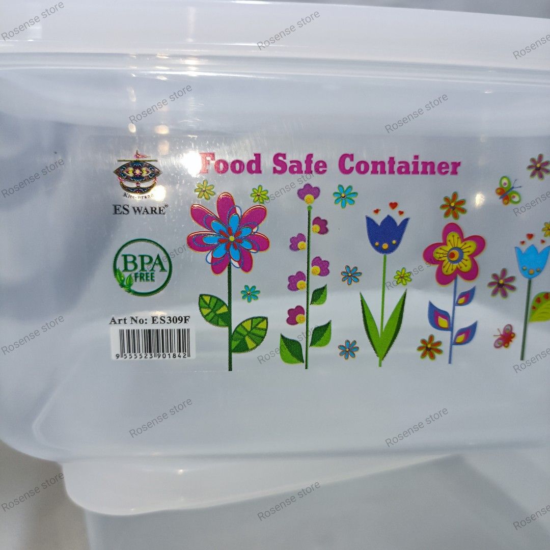 1624mL Clear Food Container Transparent Plastic Container with Air ...