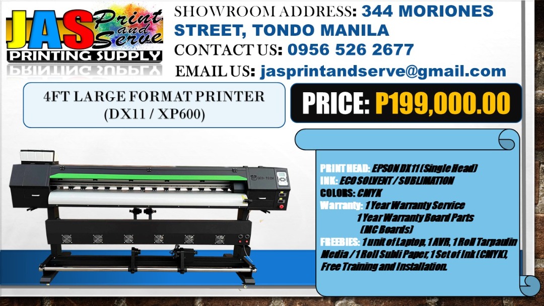 6FT FULL SUBLI PRINTER w/ HEAT PRESS MACHINE, Computers & Tech ...