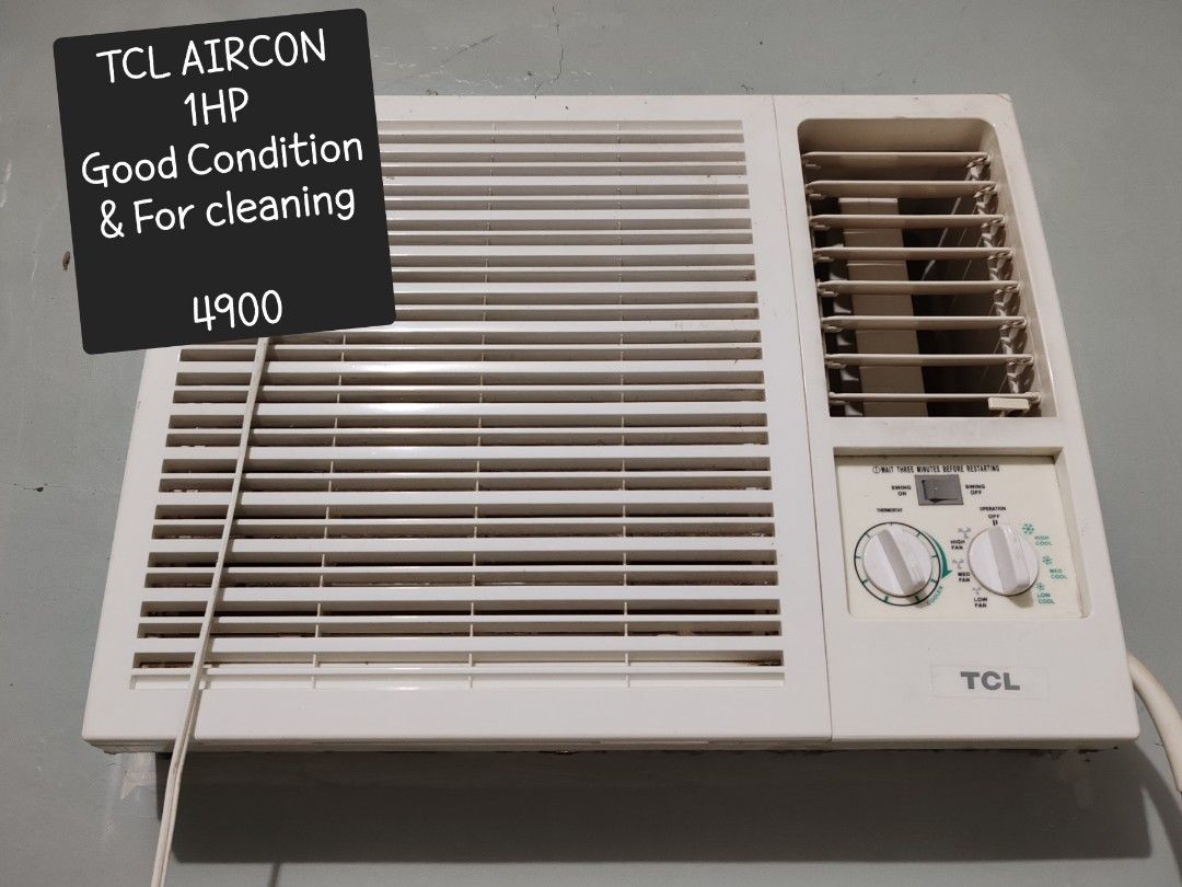 Aircon Window type 1HP, TV & Home Appliances, Air Conditioning and ...