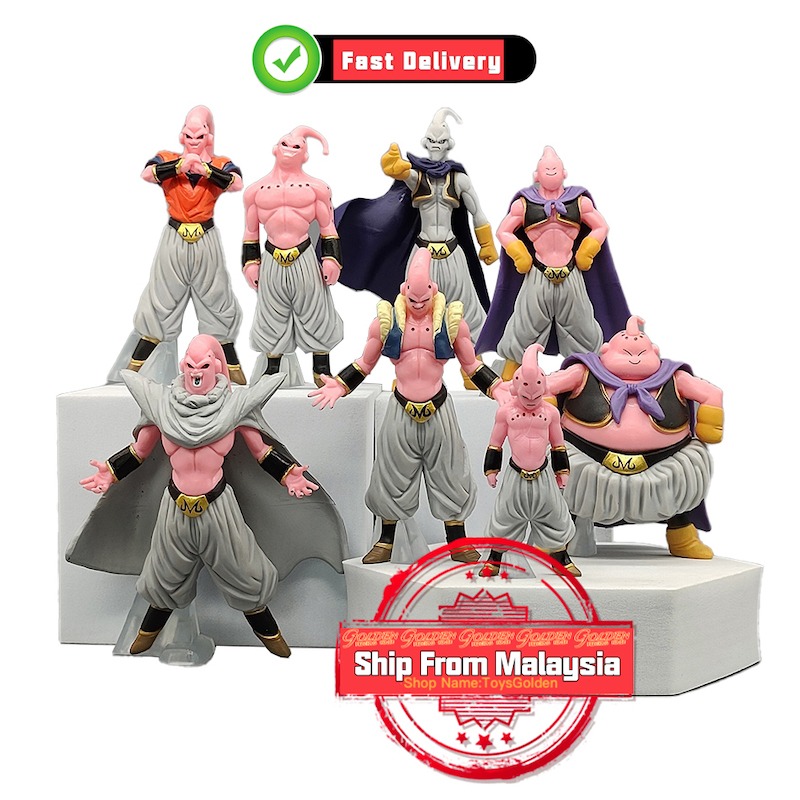Anime Dragon Ball Majin Buu DBZ Action Figures 8pcs/Set PVC Collectible ...