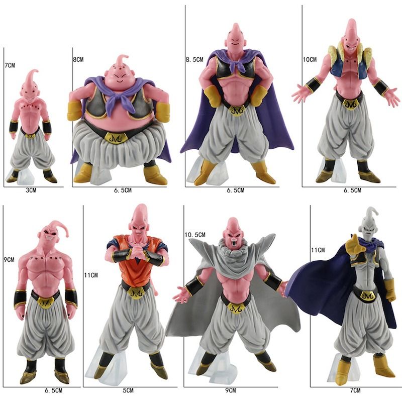 Anime Dragon Ball Majin Buu DBZ Action Figures 8pcs/Set PVC Collectible ...