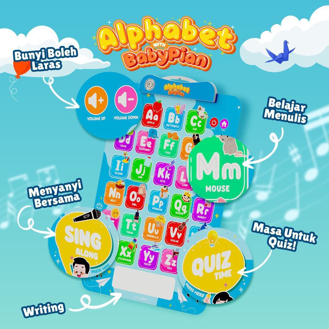 BABYPIAN SOUND MAT ALPHABET MAGIC POSTER, Hobbies & Toys, Toys & Games ...