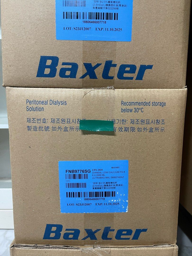 Baxter dialysis Solution, Health & Nutrition, Medical Supplies & Tools ...
