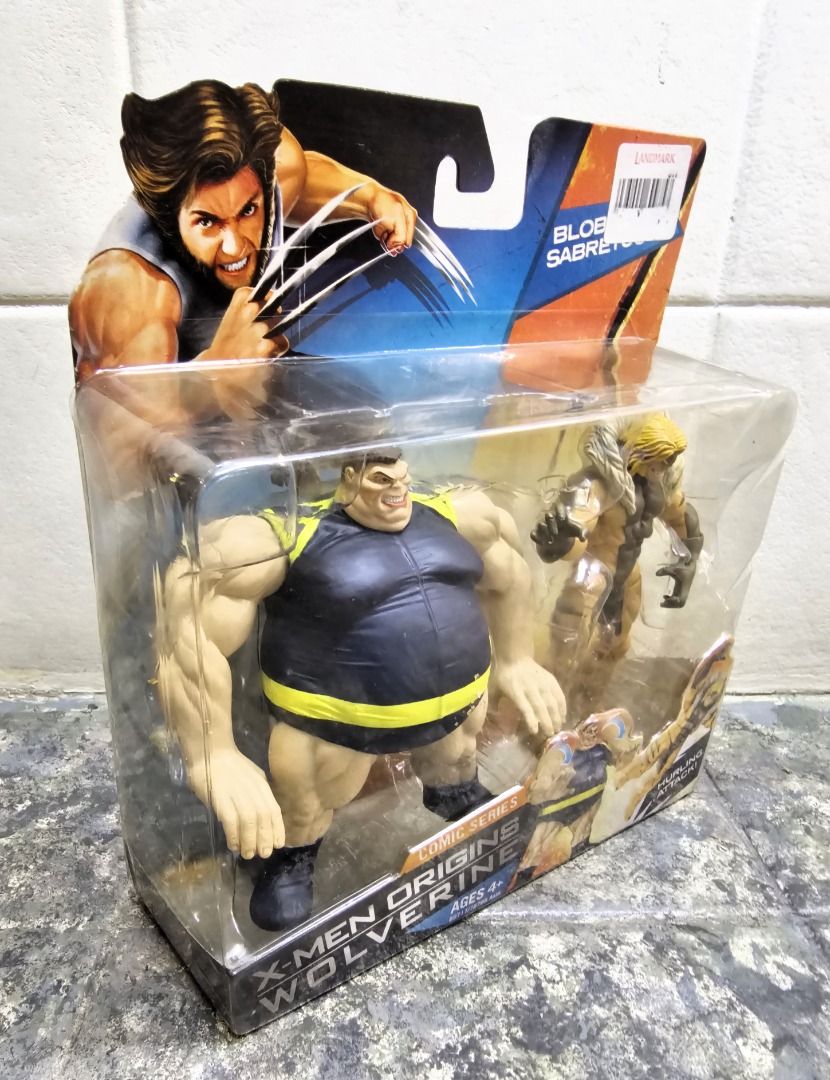 BLOB & SABERTOOTH - 2009 Hasbro X-Men Origins WOLVERINE Comic Series ...