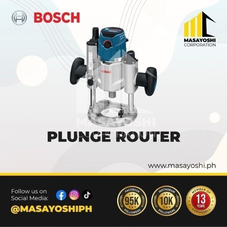 Bosch GOF 1600 CE Plunge Router | Bosch | Plunge Router, Commercial ...