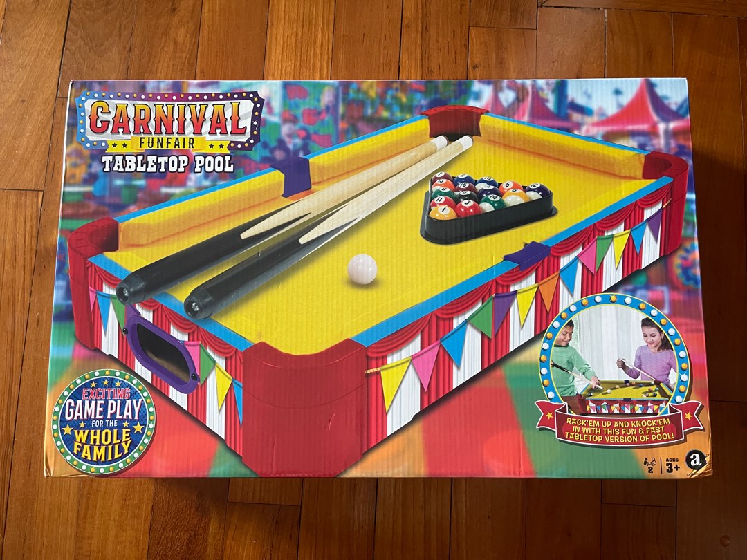 Carnival Funfair Table Top Pool, Hobbies & Toys, Toys & Games on Carousell