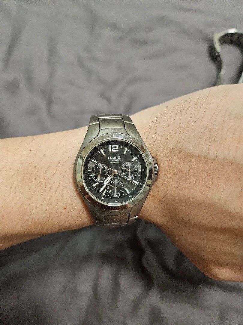 Casio Lineage Titanium LIN-300, Men's Fashion, Watches & Accessories ...
