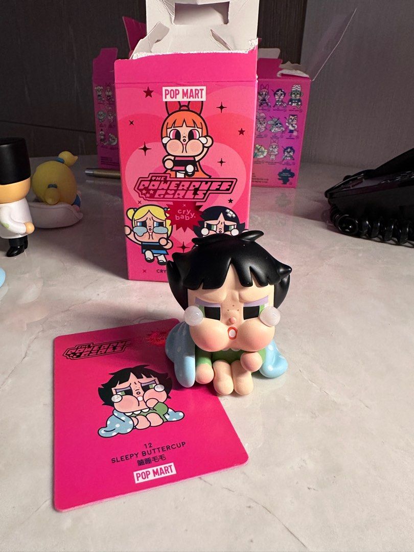 CRYBABY x Powerpuff Girls Series Figures - Sleep Buttercup, Hobbies ...