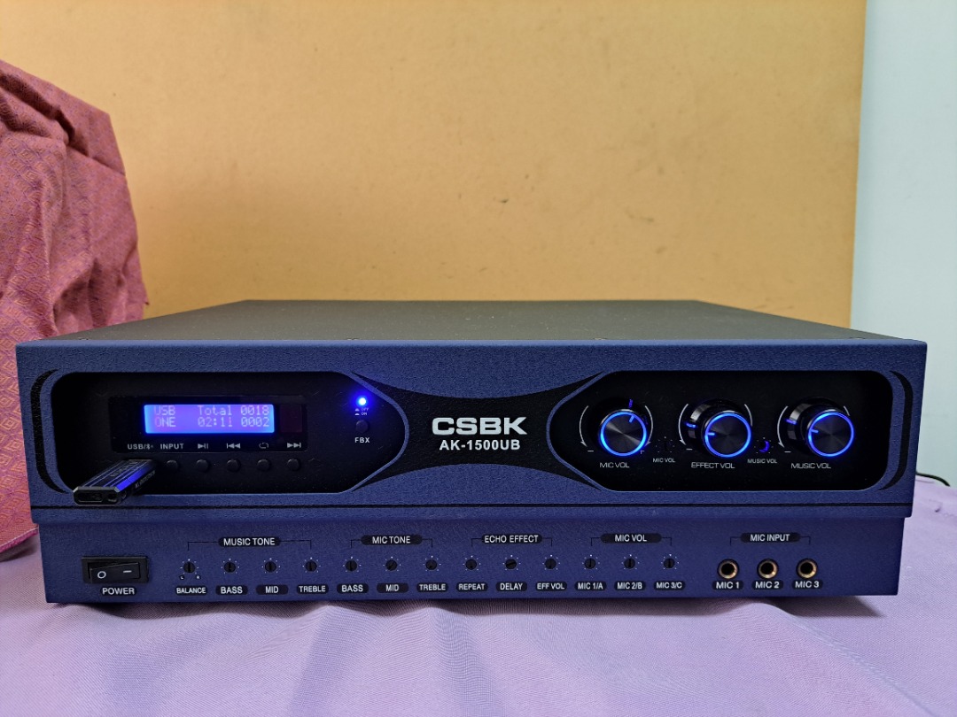 CSBK Digital KTV Amplifier 卡拉 OK擴音機, 音響器材, 其他音響配件及設備 - Carousell
