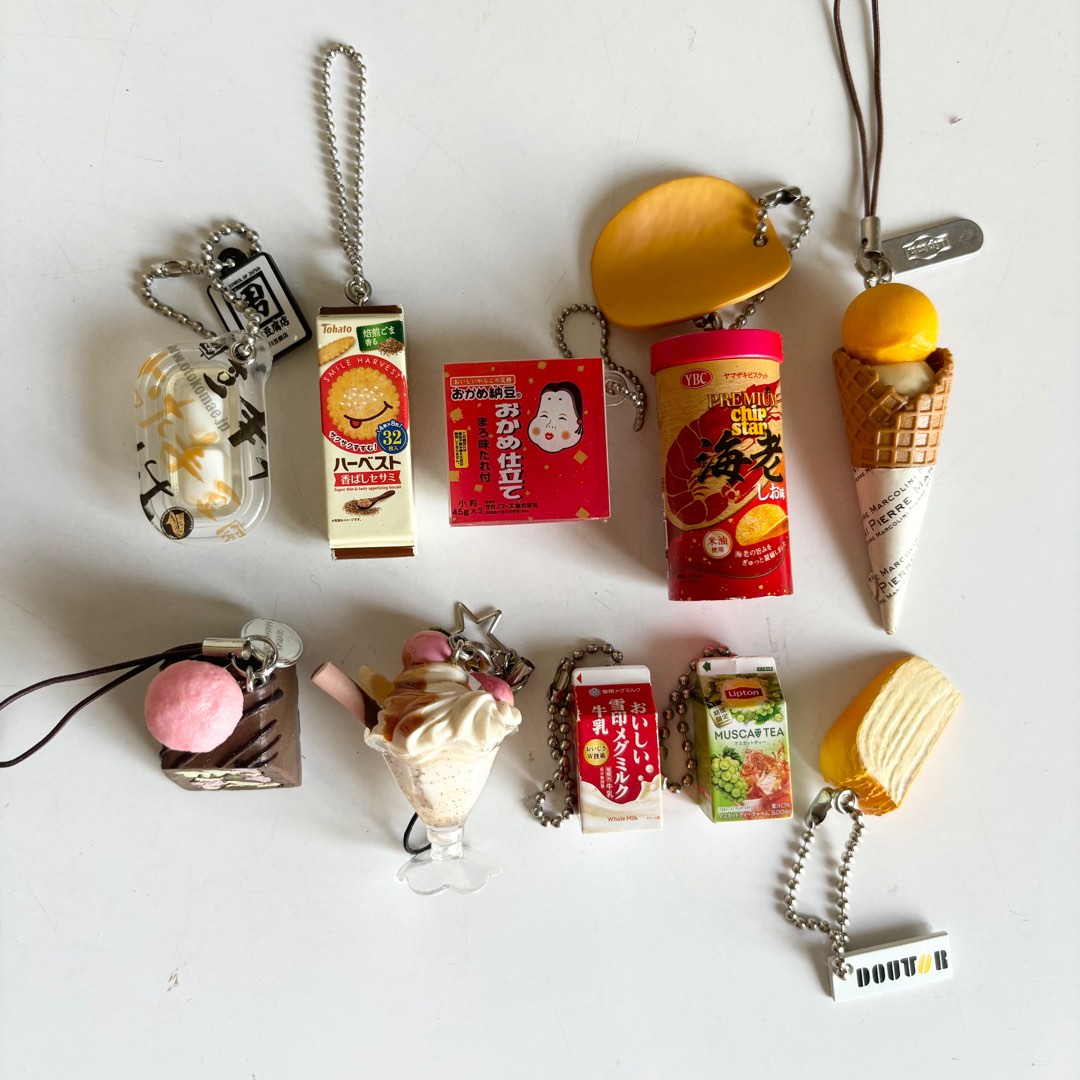 Cute japan food keychains japan trinkets, Hobbies & Toys, Collectibles ...