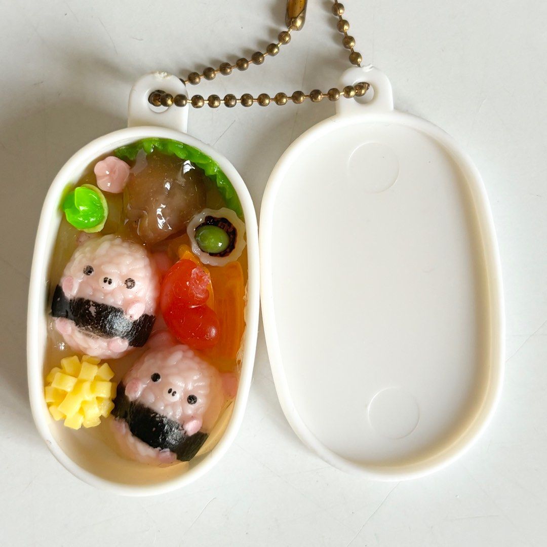 cute Lunch box Japan food keychains, Hobbies & Toys, Collectibles ...