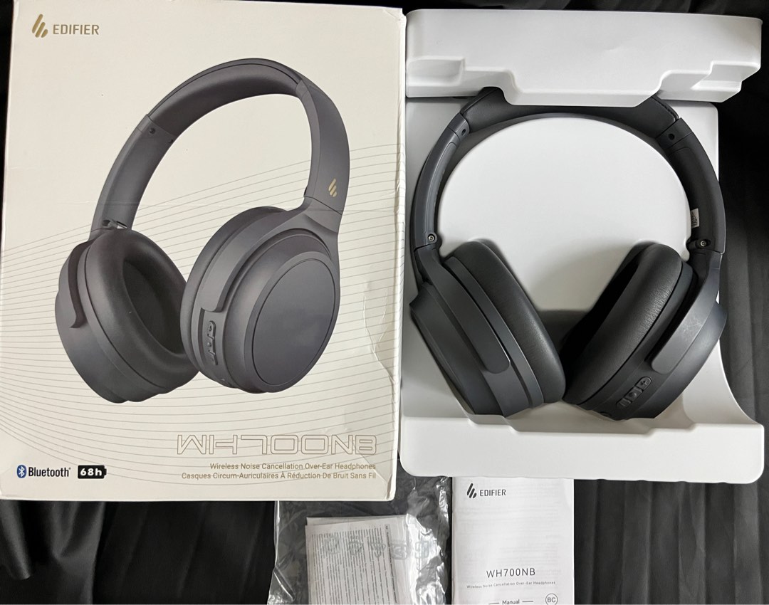 Edifier WH700NB Wireless Noise Cancellation Over-Ear Headphones, Audio ...