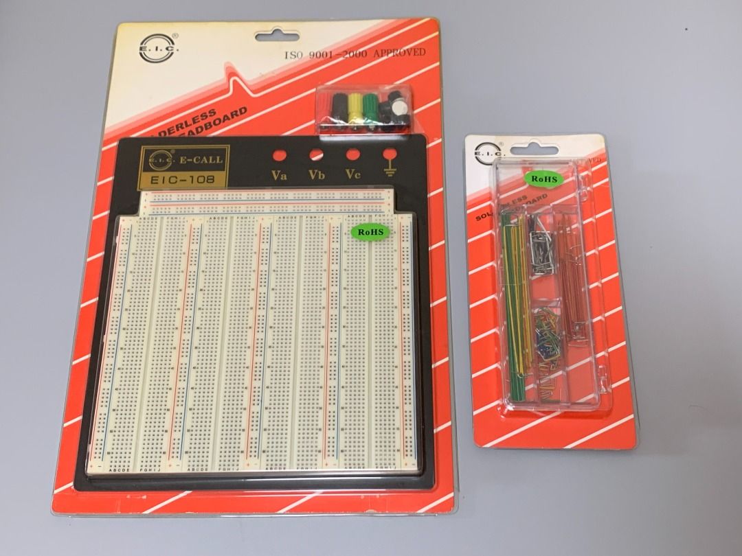 EIC-108 麵包板+跳線套件, Solderless Breadboard & Jumper Wire Kit, 電腦＆科技, 電腦周邊及配件, 其他 - Carousell