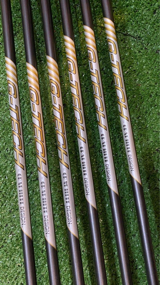 G Tech Iron Shaft Graphite Design 5-PW Golf Shaft TourAD, Sports ...