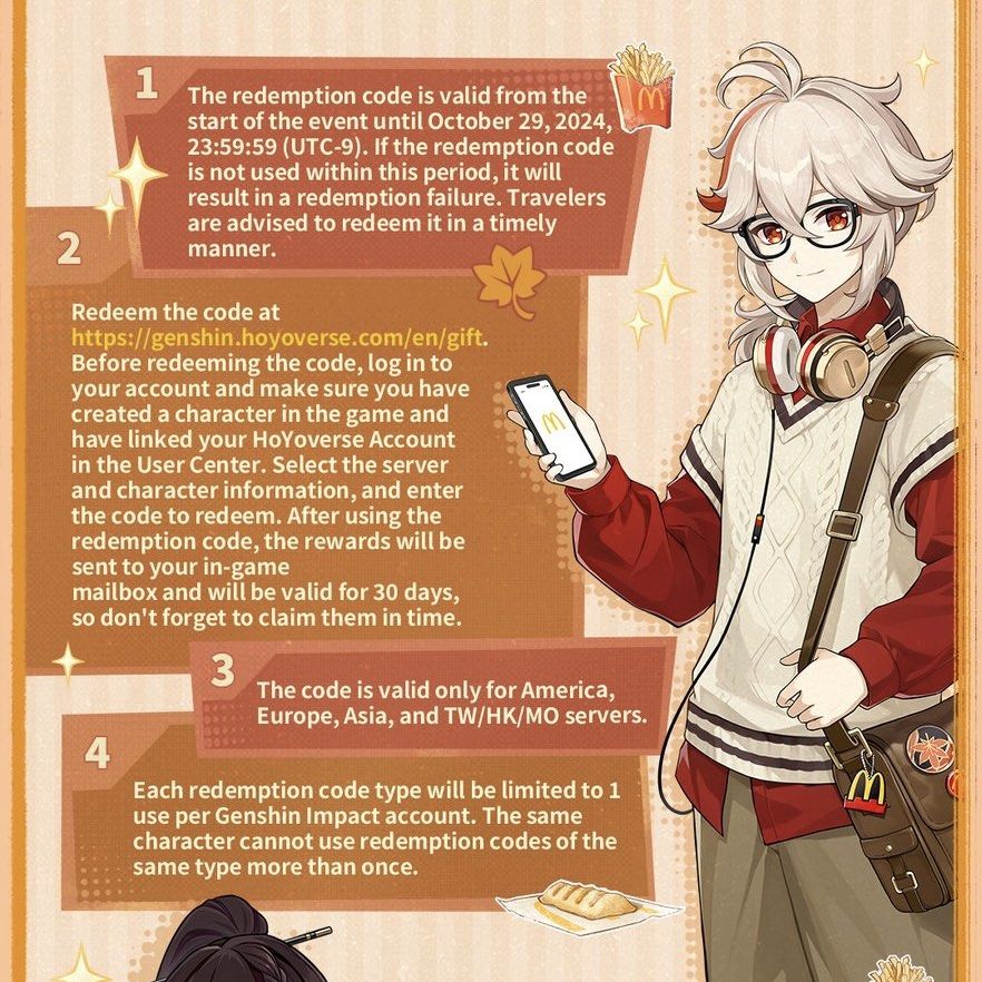 Genshin Impact x McDonald's codes, Hobbies & Toys, Memorabilia & Collectibles, Fan Merchandise ...