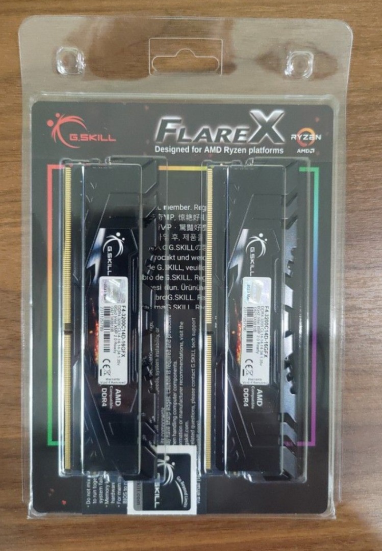 Gskill Flare X DDR4-3200MHz CL14-14-14-34 1.35V 16GB (2x8GB), Computers ...