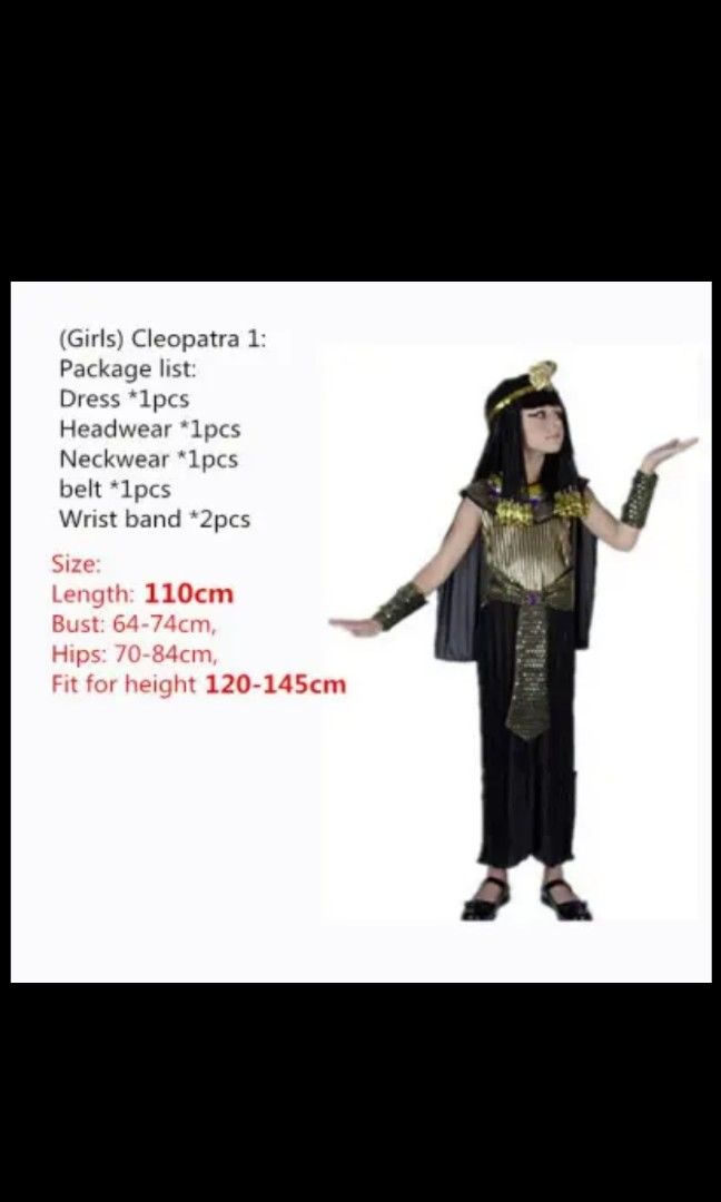 Halloween costume egypt princess Egypt pharaoh, Babies & Kids, Babies ...