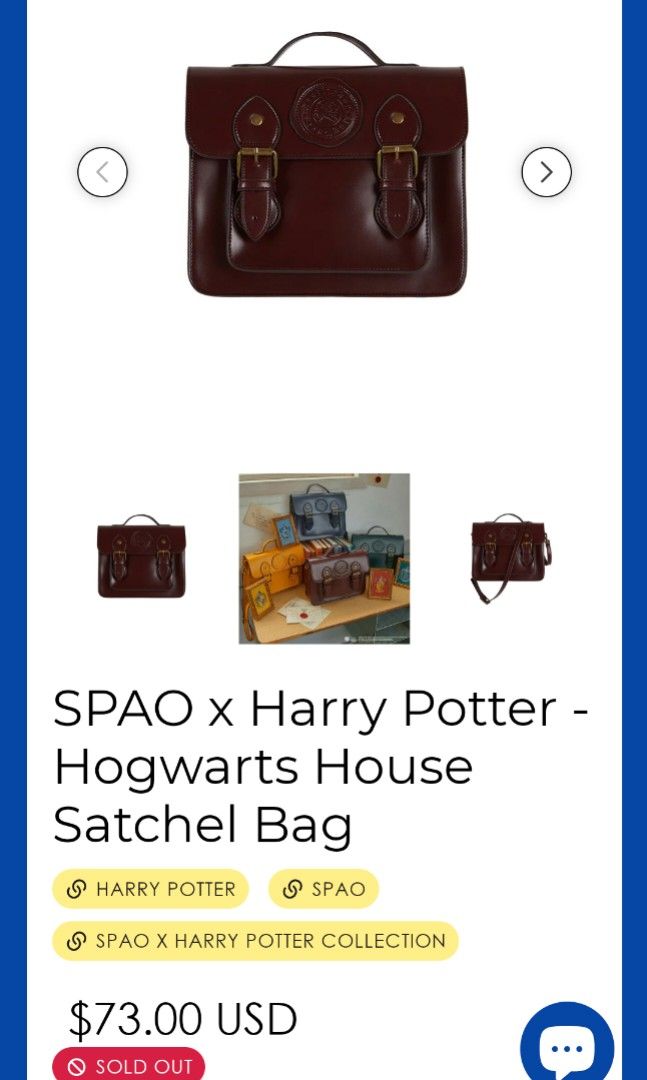 Harry Potter Hogwarts (Gryffindor) satchel / briefcase bag, Men's ...