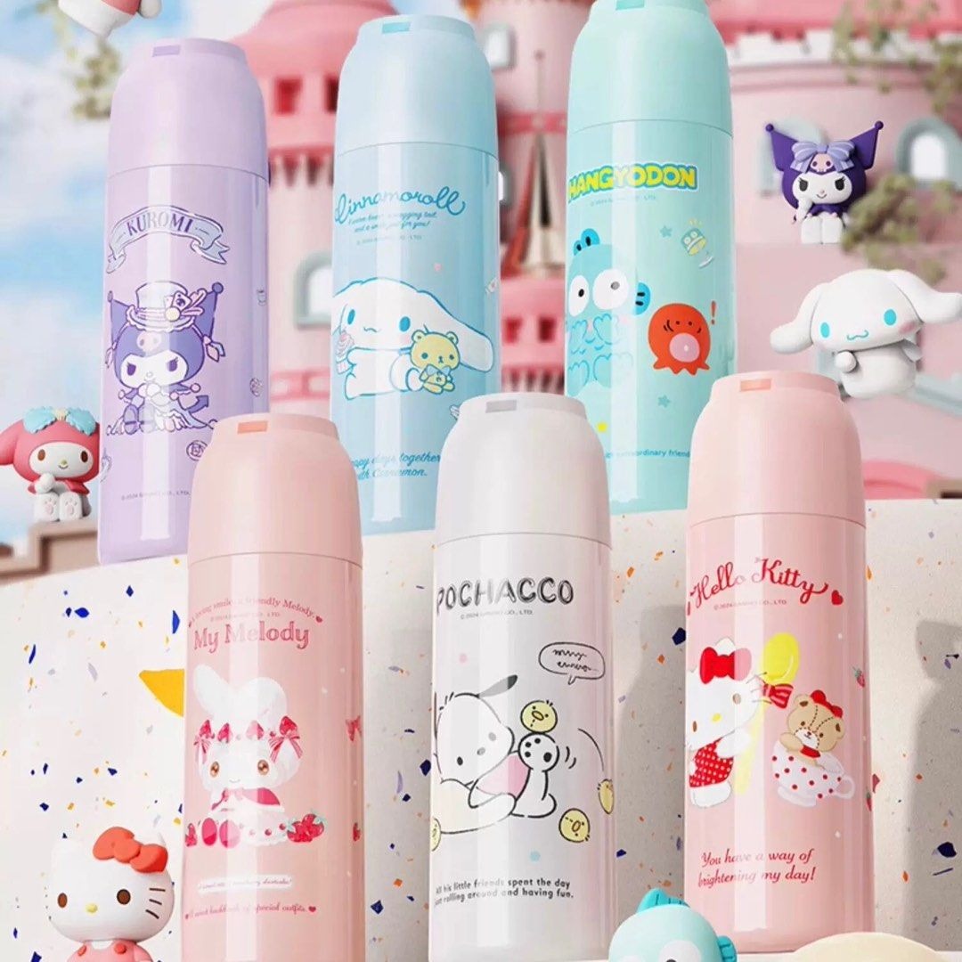Hello Kitty 水樽 460ml 保溫杯 保冷 水怪 水杯 水壺 kuromi my melody 玉桂狗 肉桂狗 cinnamoroll pc狗 pochacco 布丁狗 布甸狗 ...