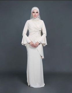 Hijabistahub Trisya Dress, Women's Fashion, Muslimah Fashion, Baju ...