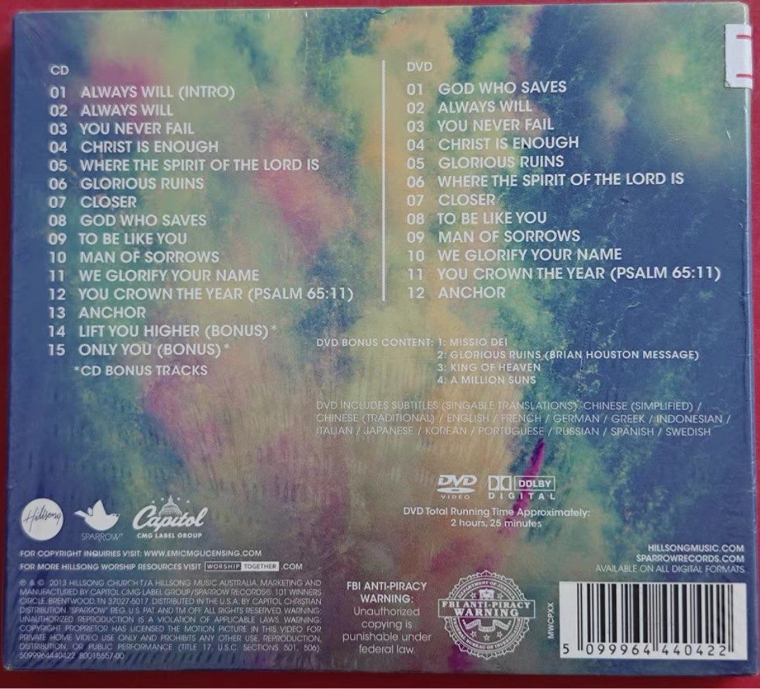 Hillsong Glorious Ruins CD+DVD , Hobbies & Toys, Music & Media, CDs ...