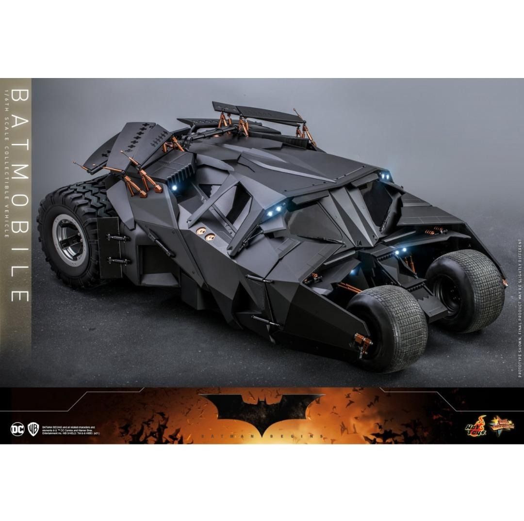 Hot Toys 1/6th scale Batmobile Batman Begins Batmobile Collectible Race ...