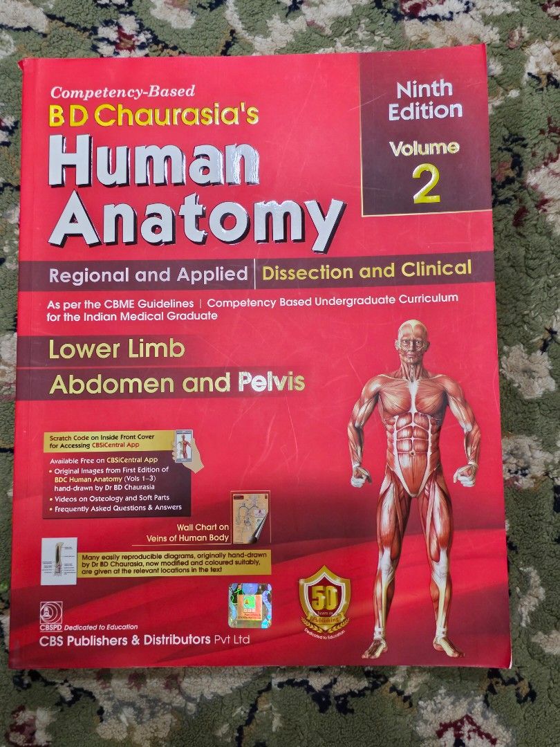 Human anatomy book, Hobbies & Toys, Books & Magazines, Textbooks on ...