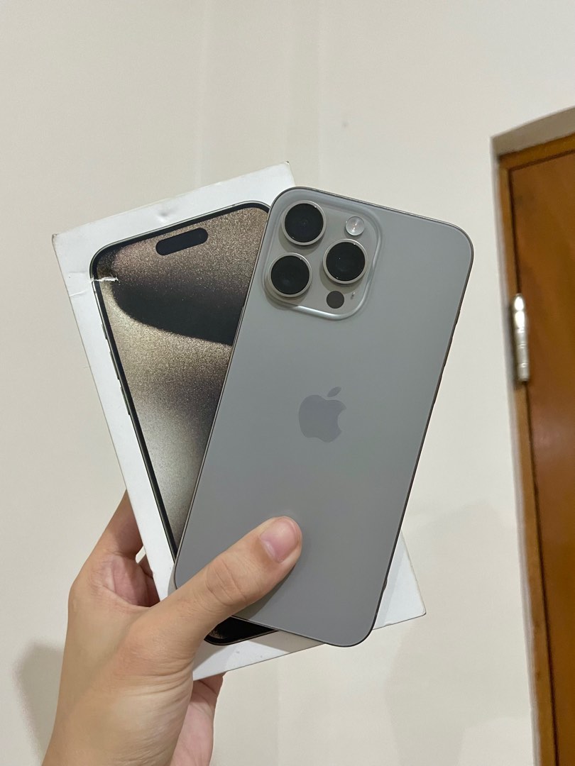 Iphone 15 Pro Max (Natural Titanium), Mobile Phones & Gadgets, Mobile ...