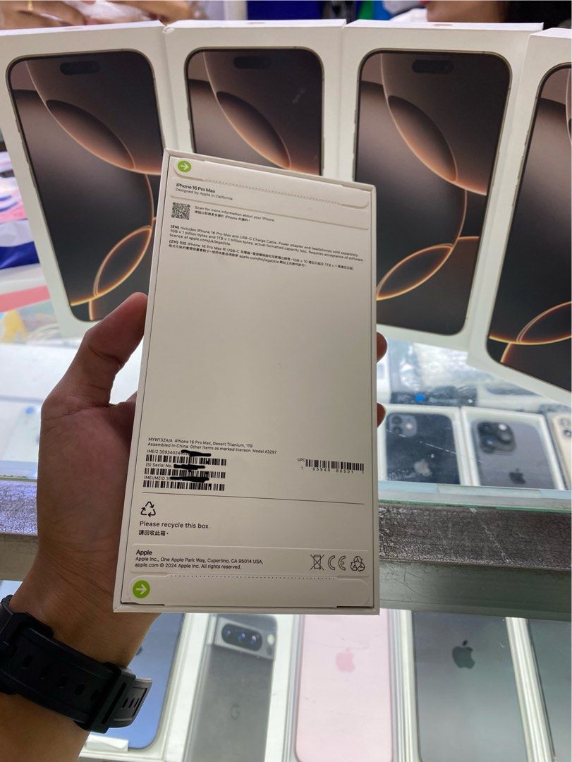 Iphone 16 Pro Max 1 Terabyte, 512gb and 256gb Desert Titanium, Mobile ...