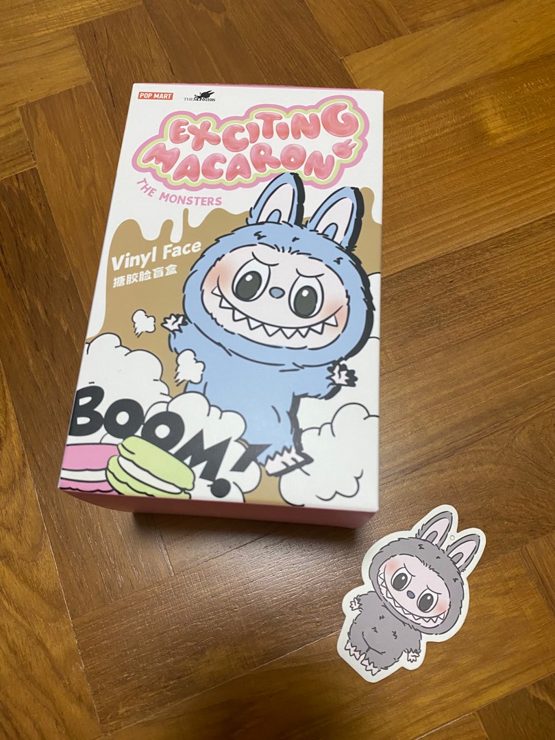 Labubu V1 macaron sesame grey, Hobbies & Toys, Toys & Games on Carousell