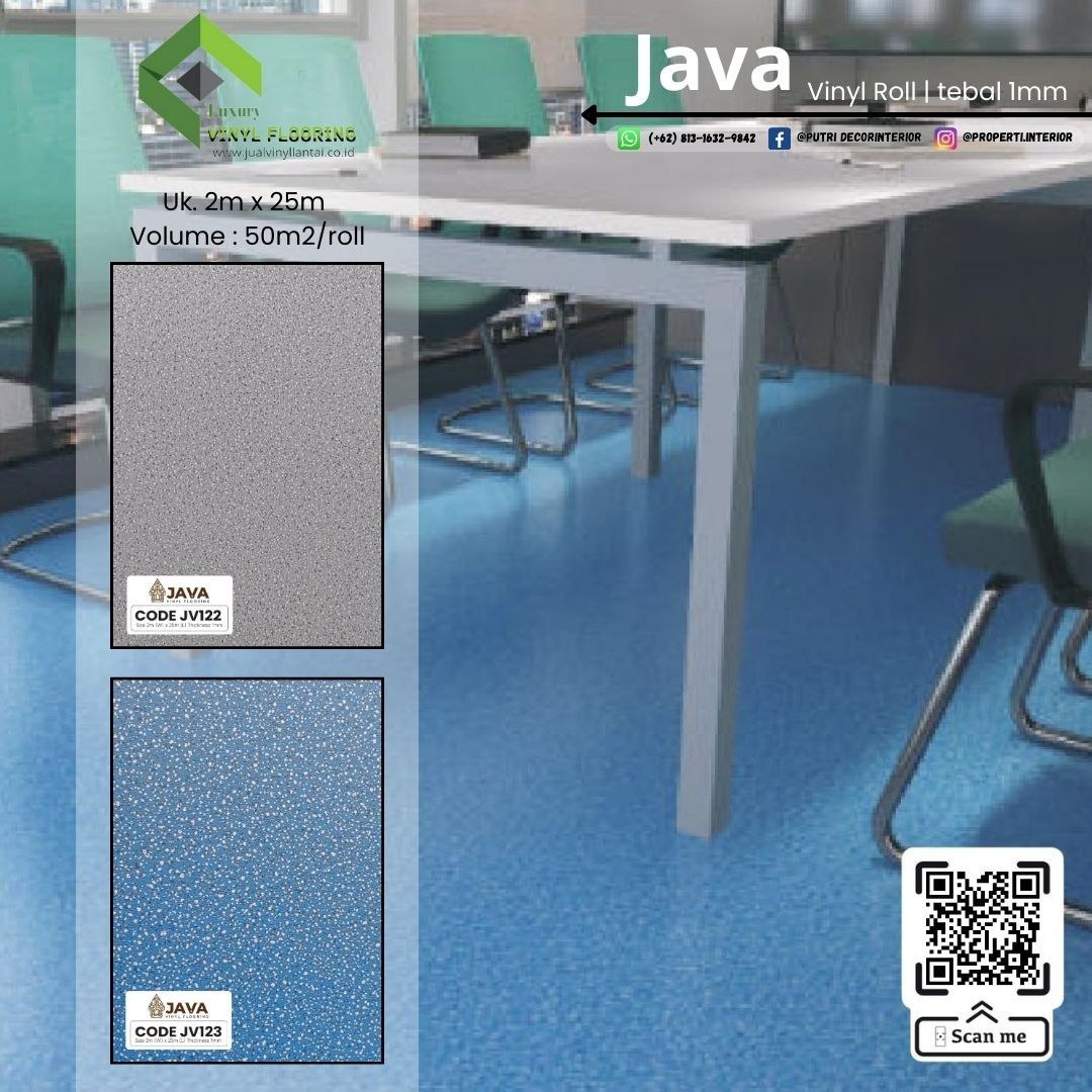 lantai vinyl roll JAVA tebal 1mm uk. 2m x 25m on Carousell