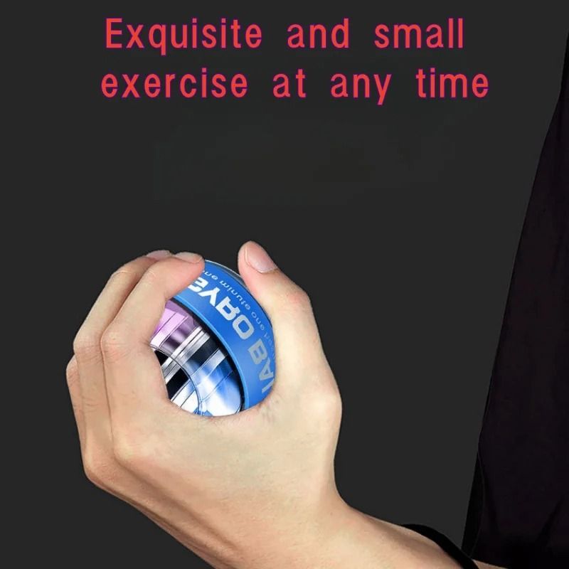 LED Gyroscopic Power Trainer ball Autostart Range Gyro Power Wrist Ball ...
