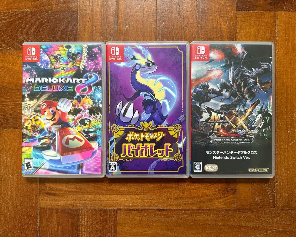 Mario Kart Pokemon Violet Monster Hunter Switch, Video Gaming, Video ...